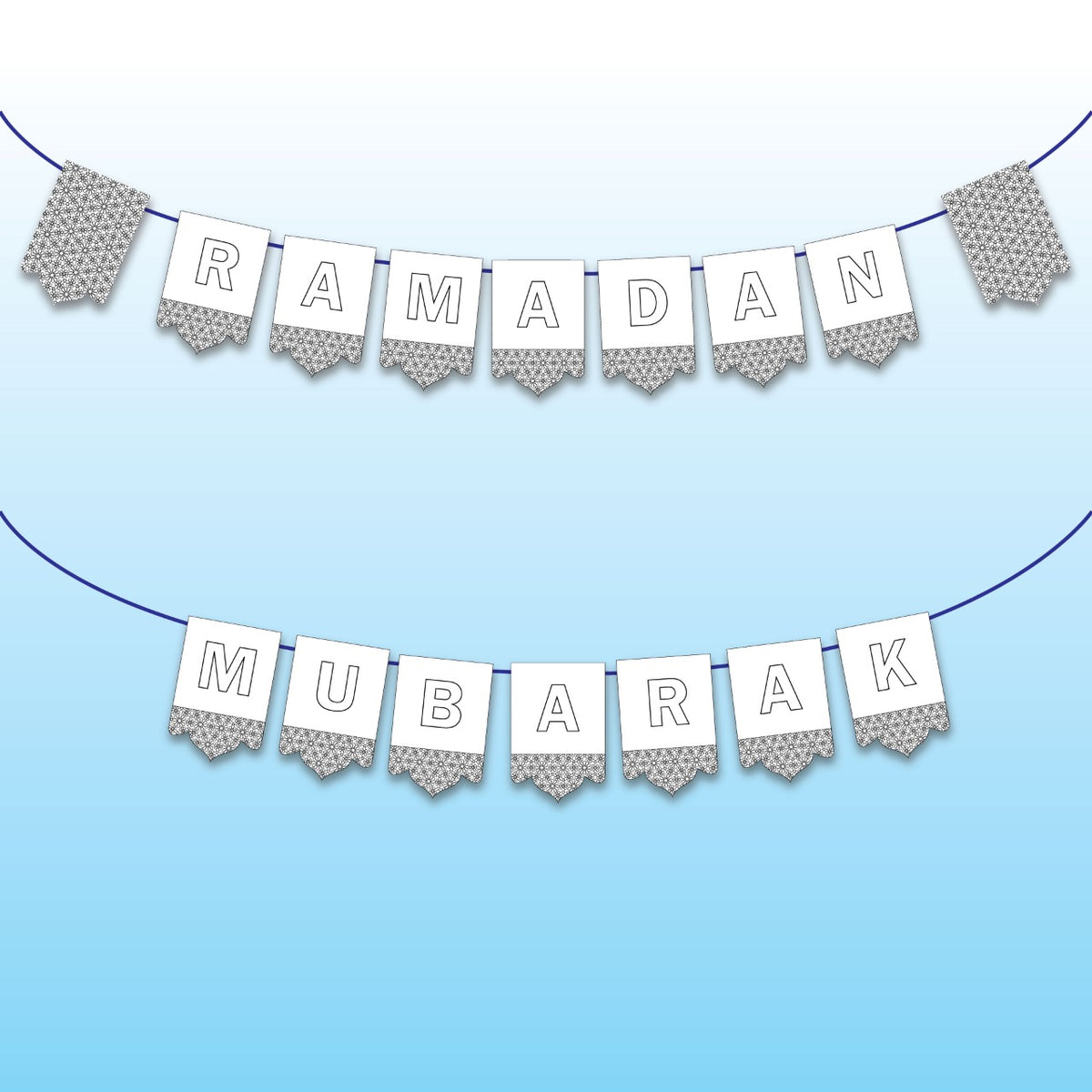 Ramadan Mubarak coloring Banner – Earth Custodians.ca